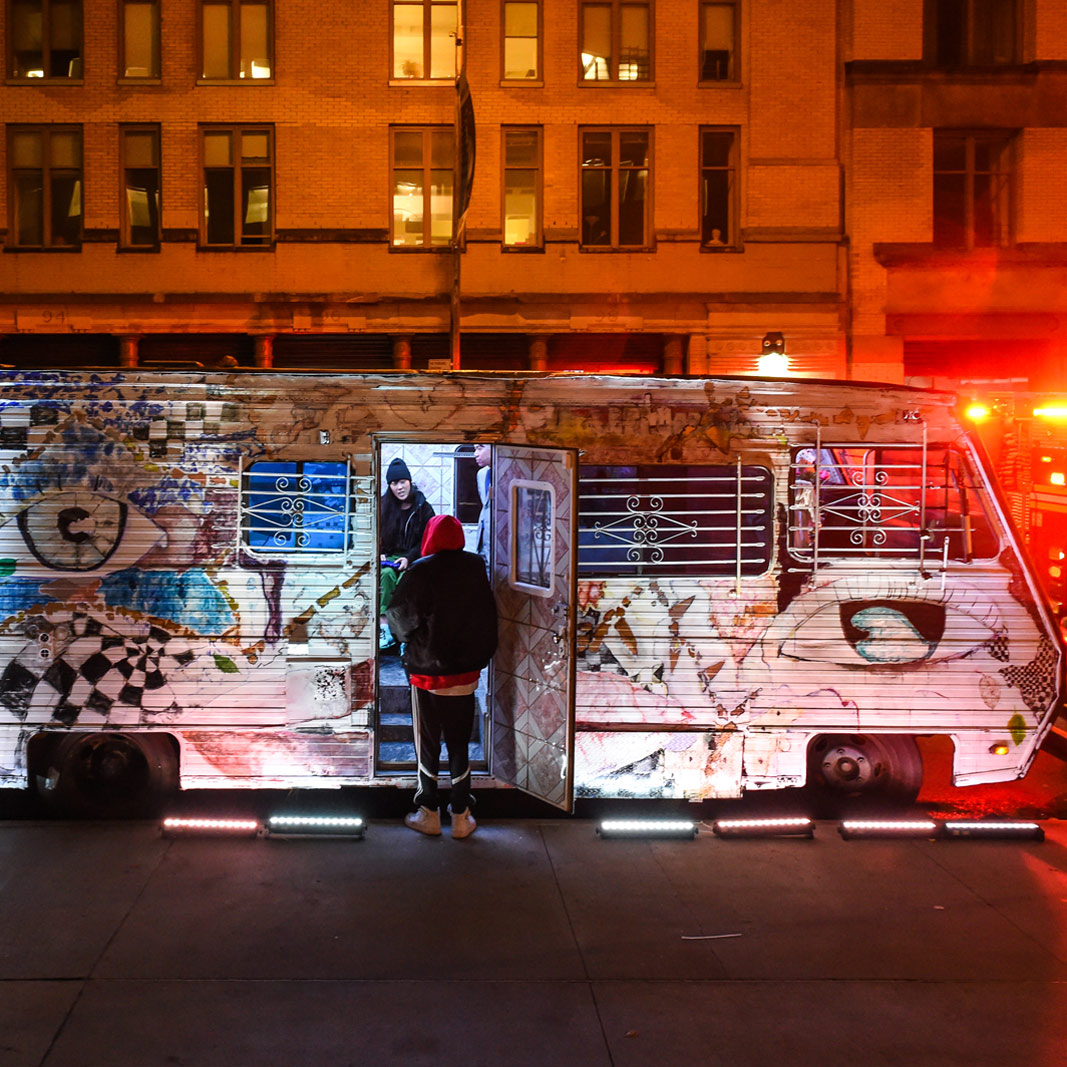 Jared Madere’s RV Installation Outside the Whitney Museum - COOL HUNTING®